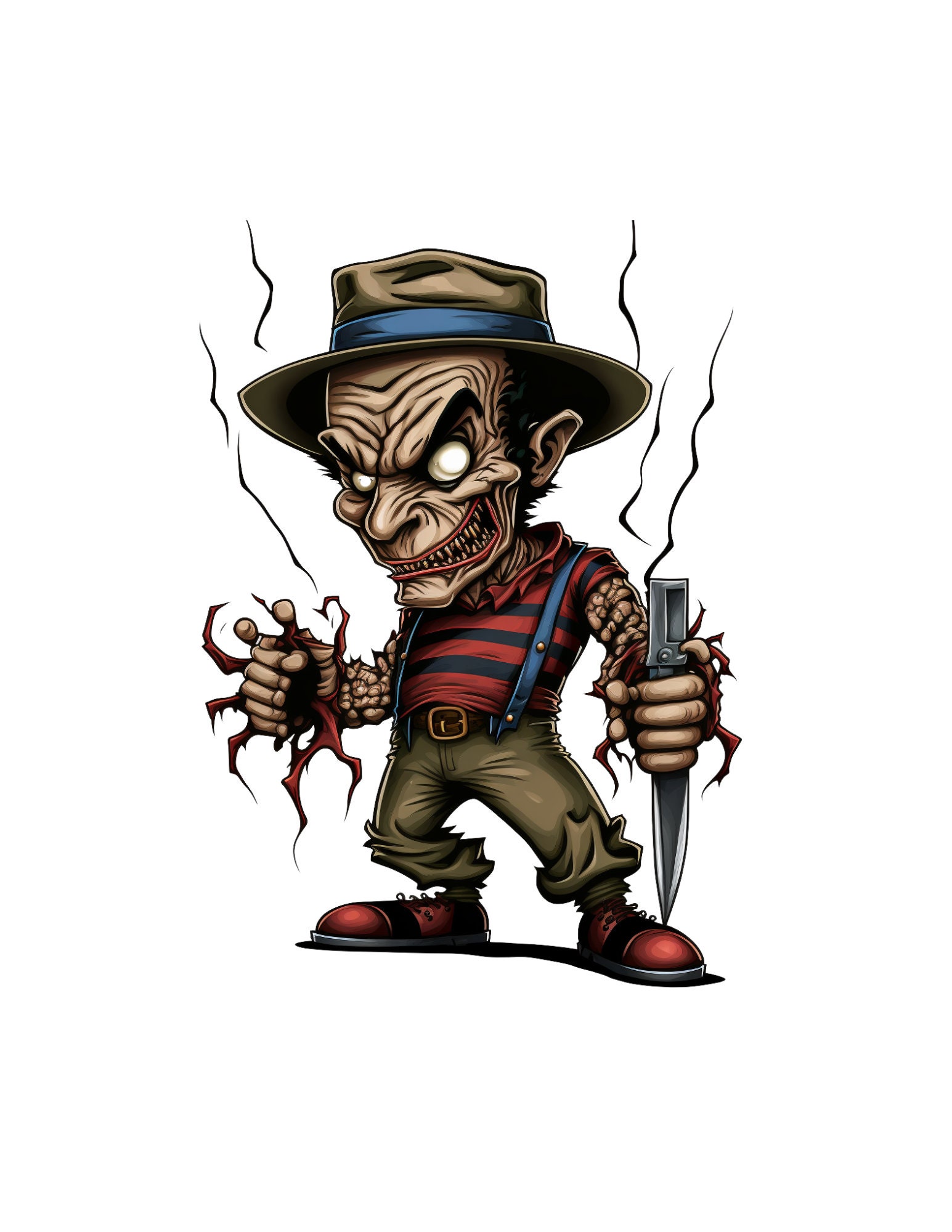 Freddy Krueger, Elm Street, Halloween PNG, Digital Download File ...