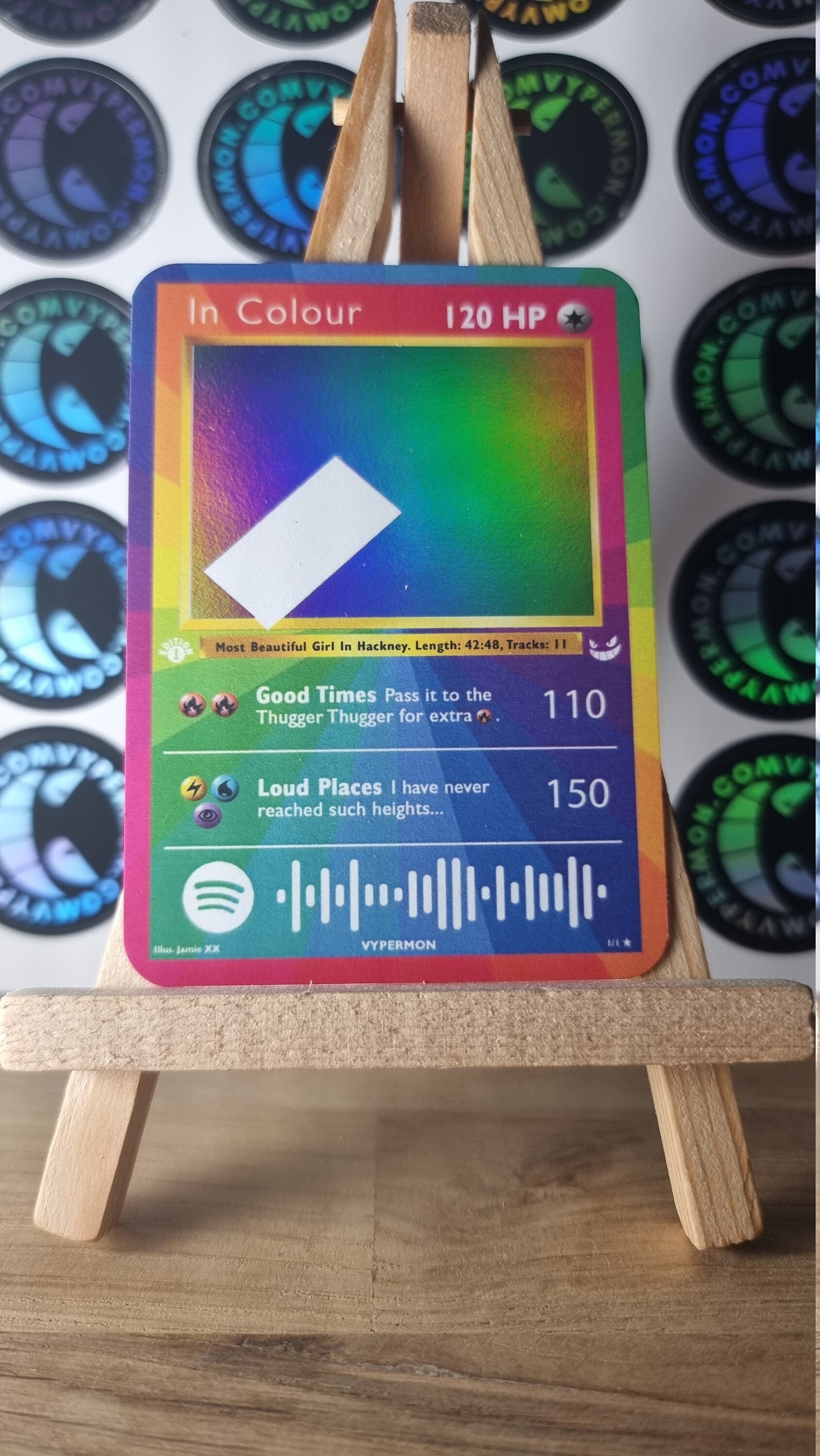 Jamie XX Holographic Pokemon Card - Etsy