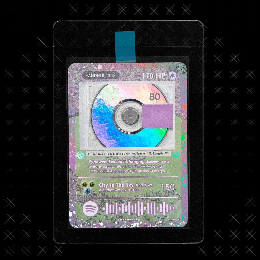 Kanye Yandhi Trading Card - Etsy