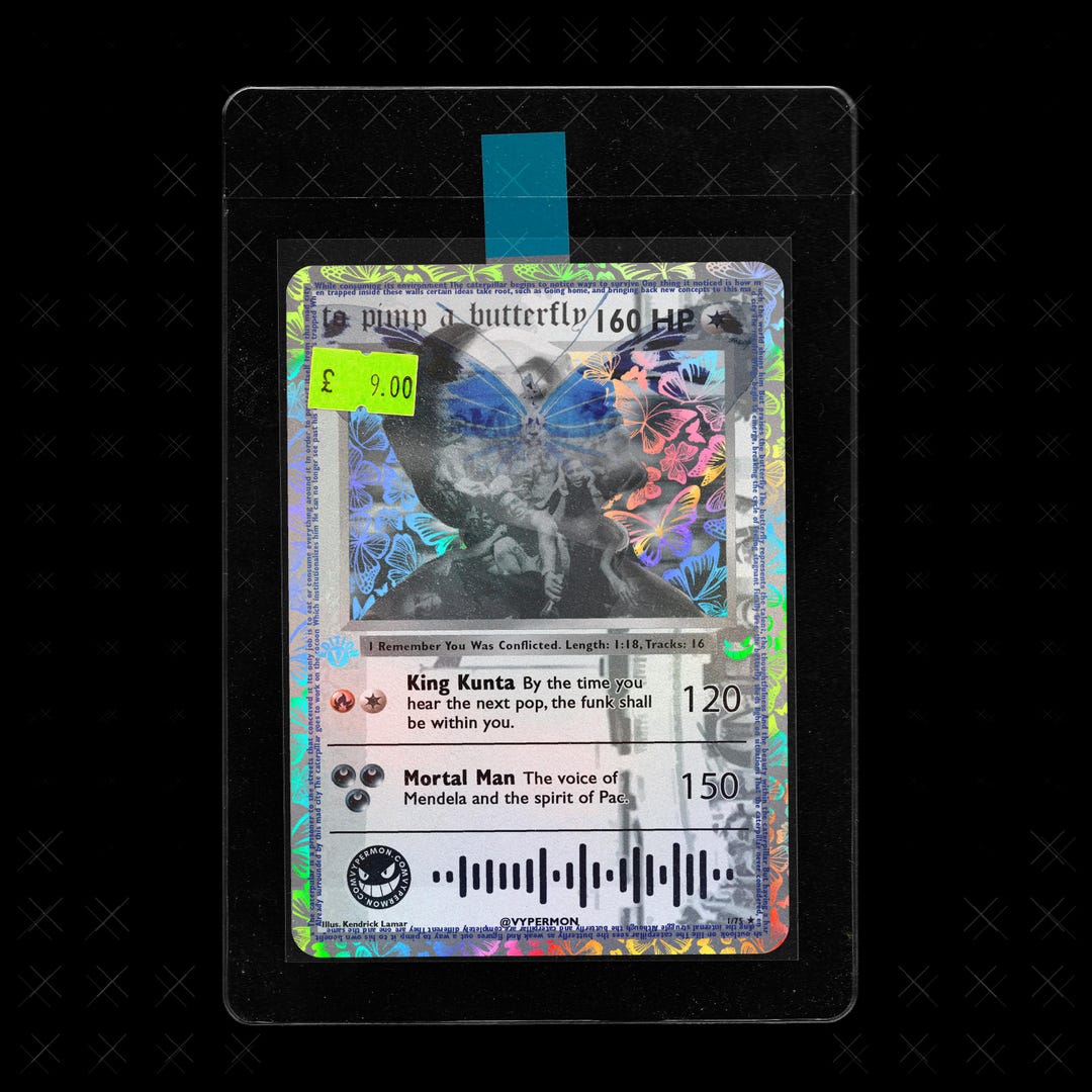 Kendrick Lamar to Pimp A Butterfly Trading Card - Etsy