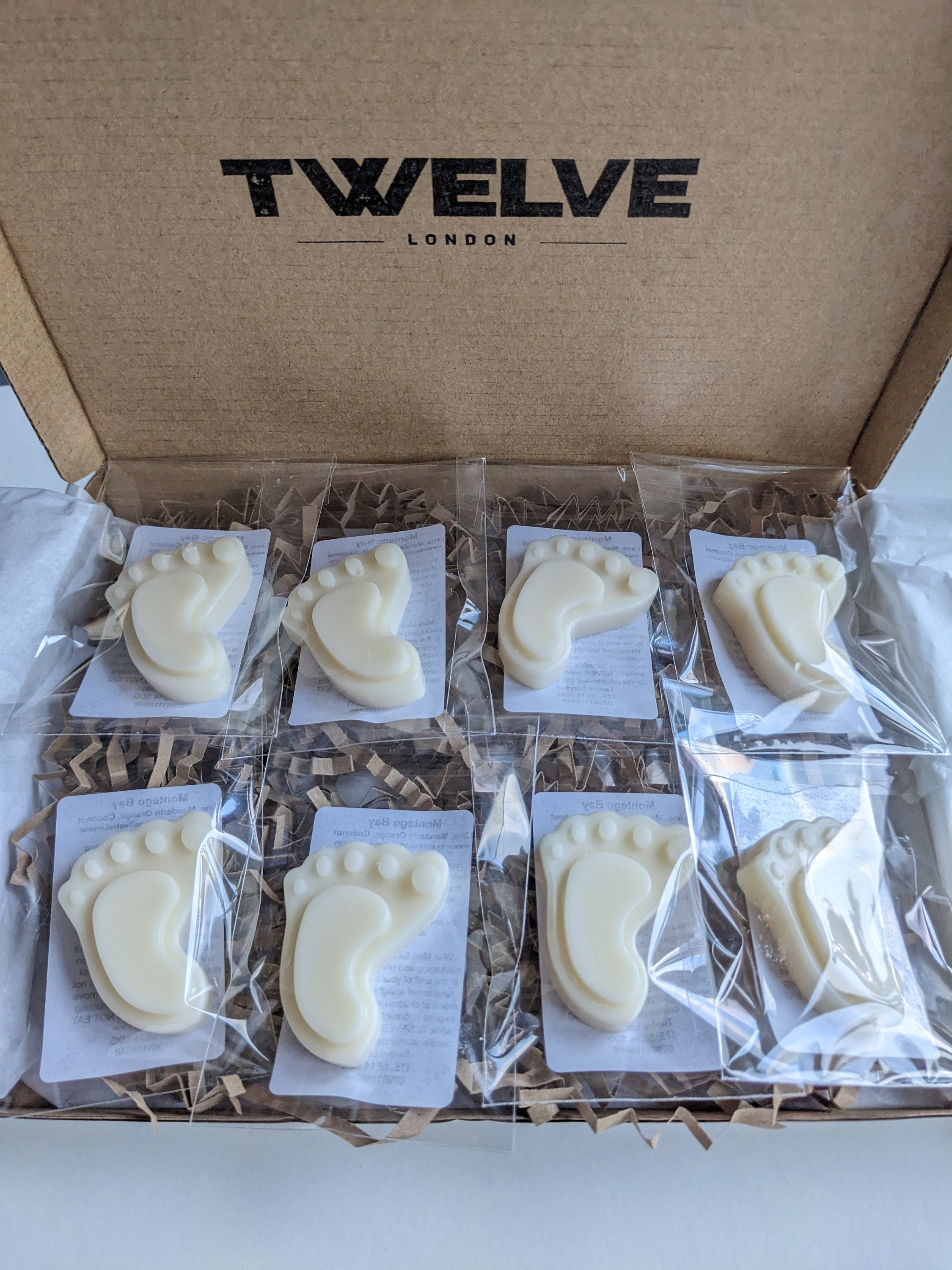 Baby Favours Wax Melt in Baby Feet Shape for Baby Shower, Christening, Naming Ceremony, 1st ...