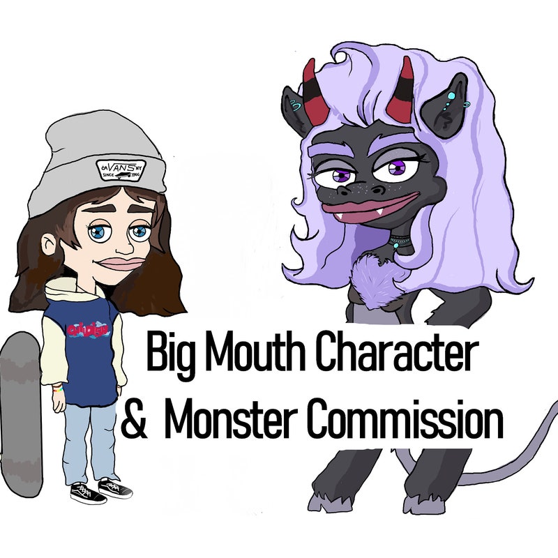 Big Mouth Character - Etsy