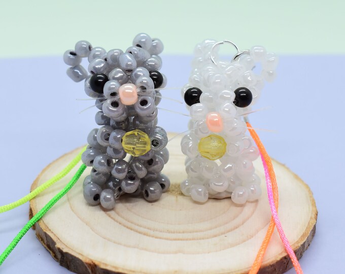 Handmade 3D Beaded Keychains and Figures by LilSushiCrafts on Etsy