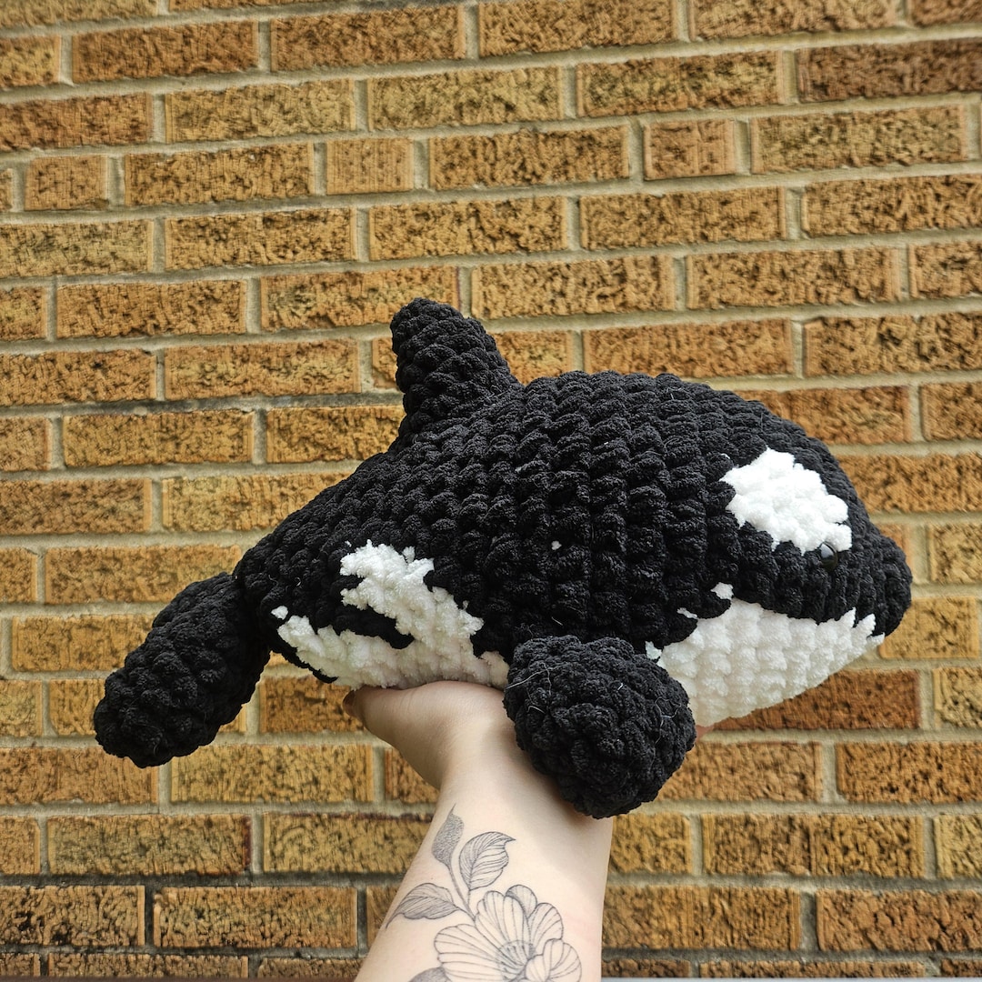 Handmade Crochet Orca, Aquatic Plushie, Orca Amigurumi, Killer Whale ...