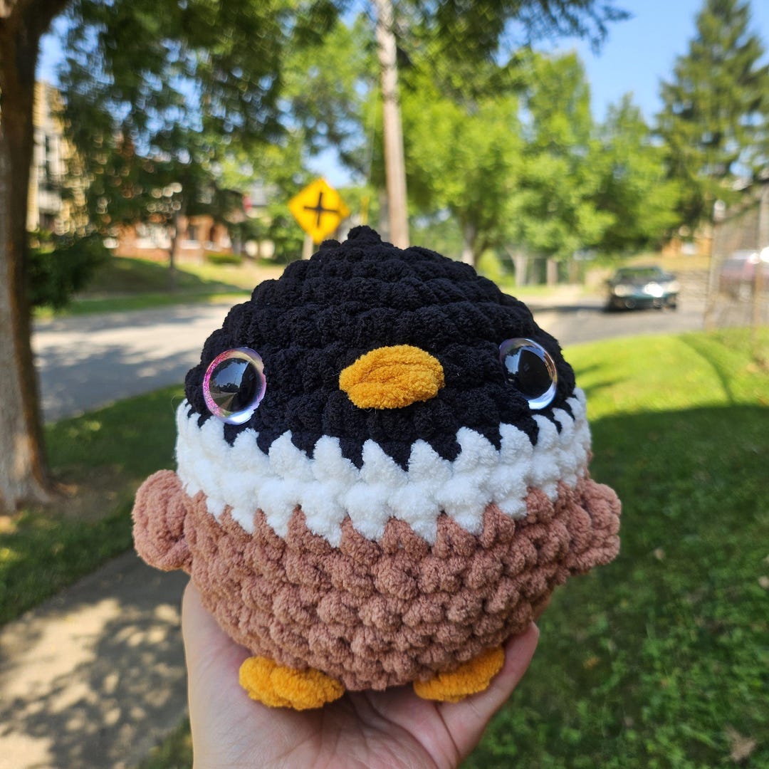 Crochet Bird Plushie, Handmade Crochet Toy Stuffed Animal, Chonky Bird ...