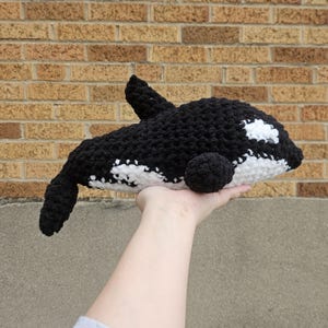 Handmade Crochet Orca, Aquatic Plushie, Orca Amigurumi, Killer Whale ...