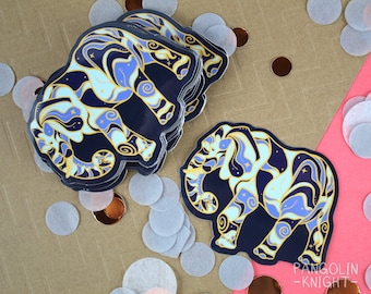 Elephant Vinyl Sticker, Elephant Decal, Laptop Decal, Phone Decal ...