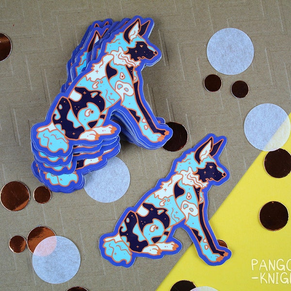African Wild Dog Sticker - Etsy
