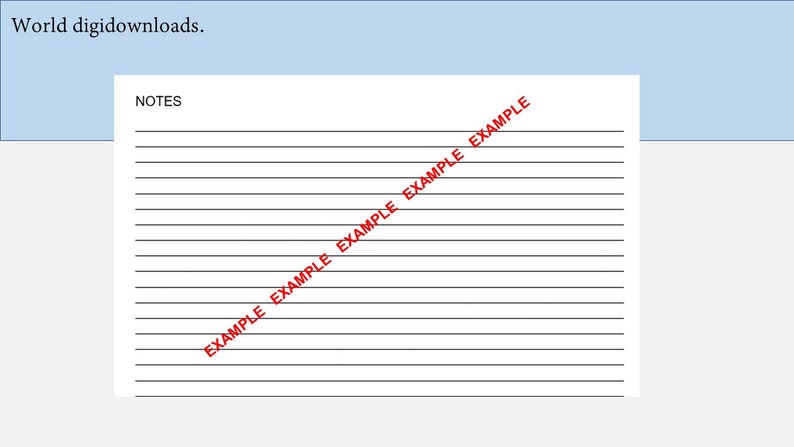 Basic Notes Printable Instant Download Notes Template Note - Etsy