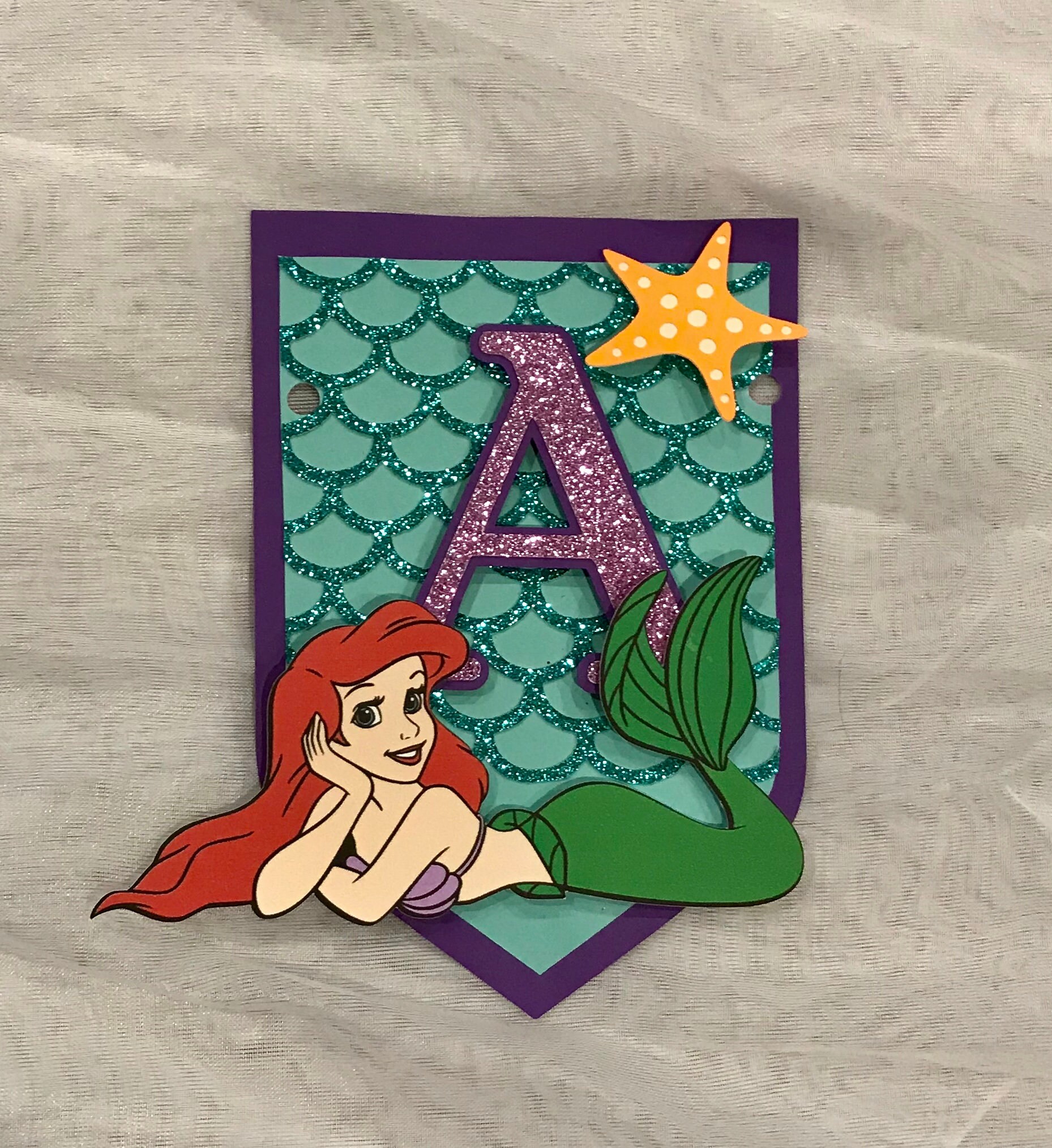 The Little Mermaid Birthday Banner /little Mermaid Party Banner - Etsy