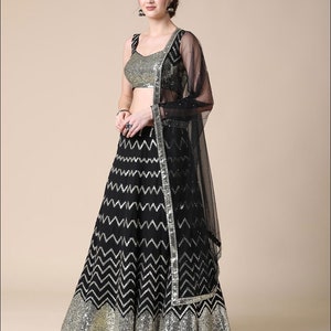 Bollywood-inspired Lehenga Choli With Modern Twist and Vibrant Color ...