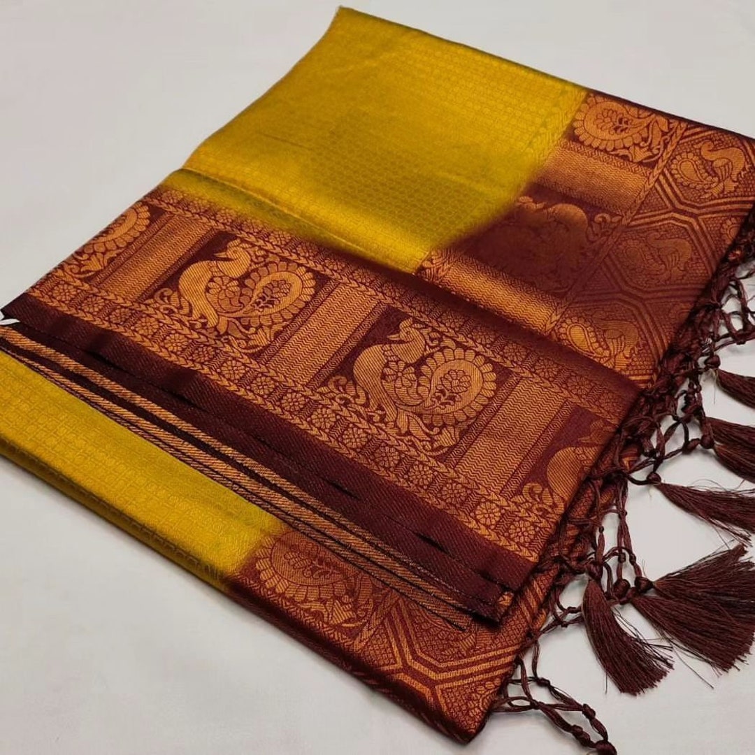 Kubera Pattu Silk Saree With Designer Embroidery Blouse, Party Wear ...