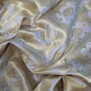 Off White Traditional Kanchipuram Soft Silk Weaving Work Saree - Etsy