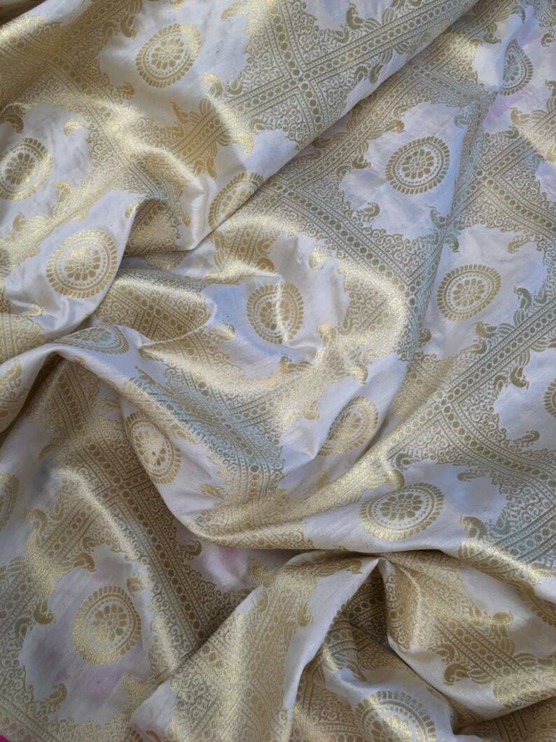 Off White Traditional Kanchipuram Soft Silk Weaving Work Saree - Etsy