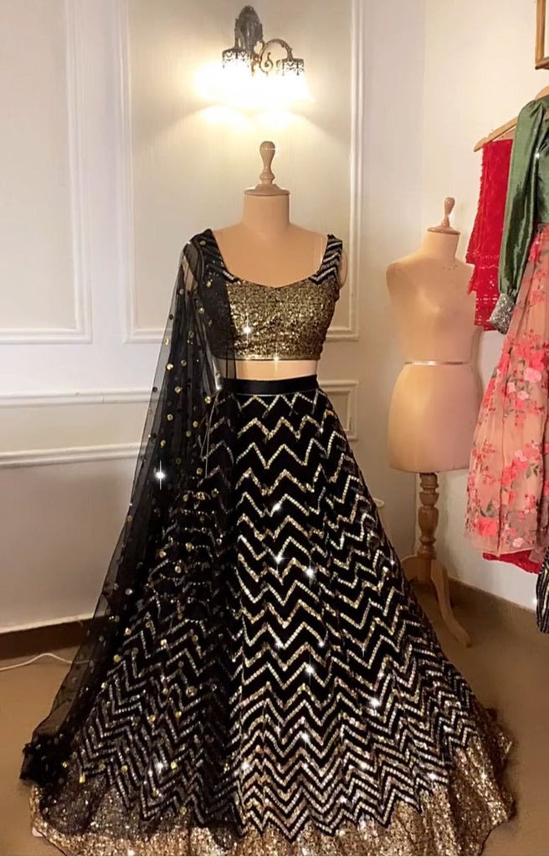 Bollywood-inspired Lehenga Choli With Modern Twist and Vibrant Color ...