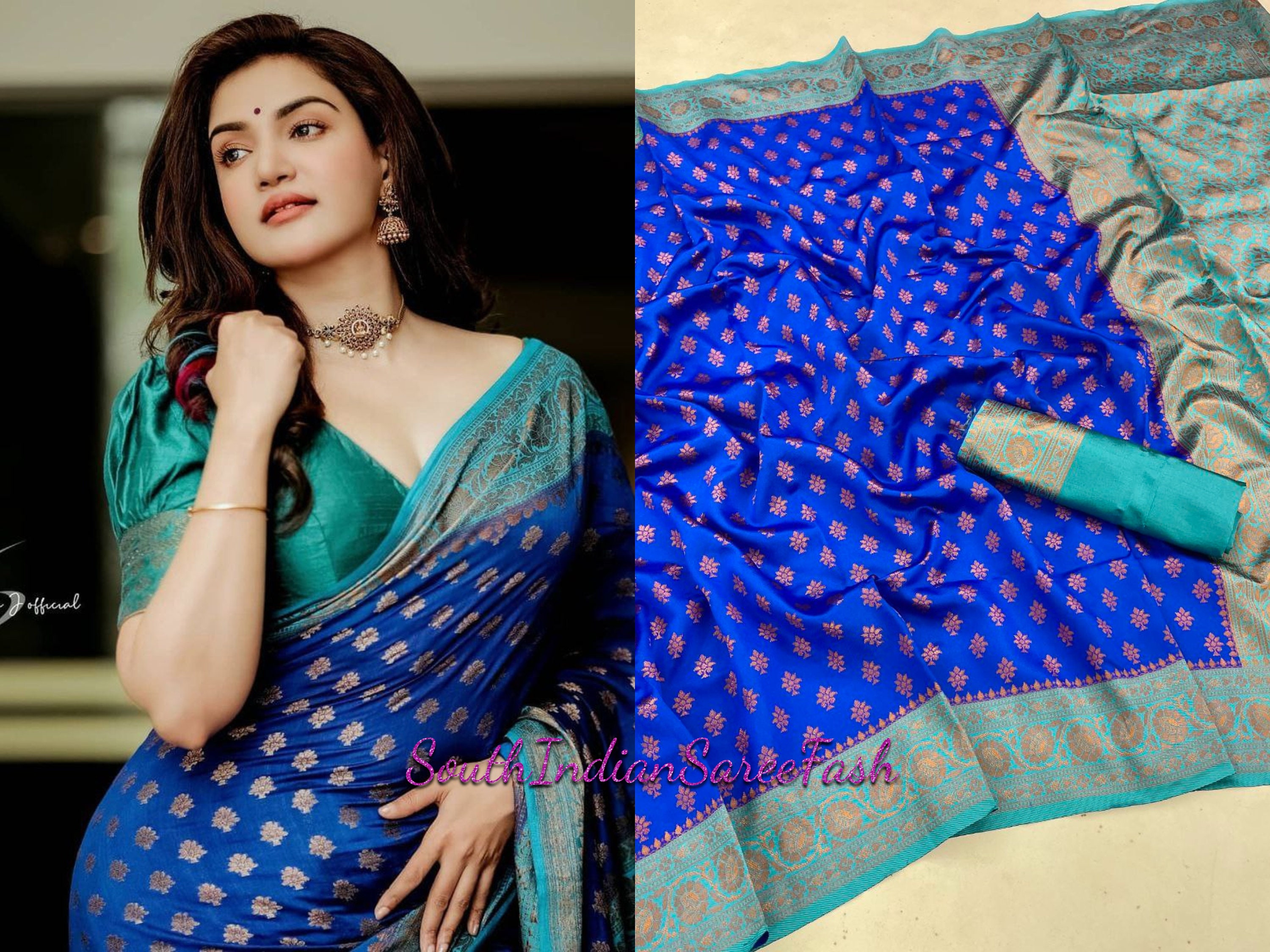 Royal Blue Color Saree