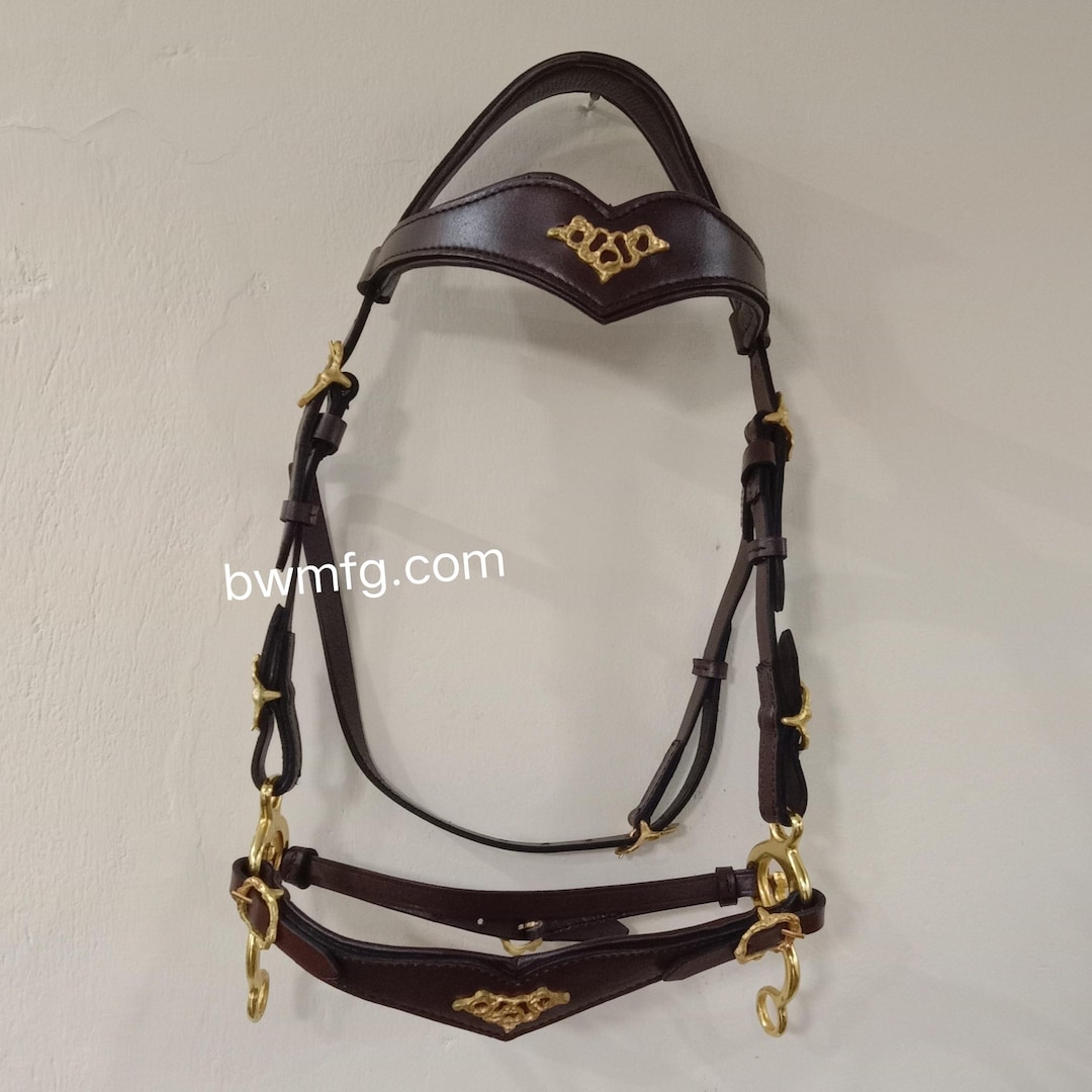 Handcrafted Bridle - Horse Control With Bitless Hackamore Bridle ...