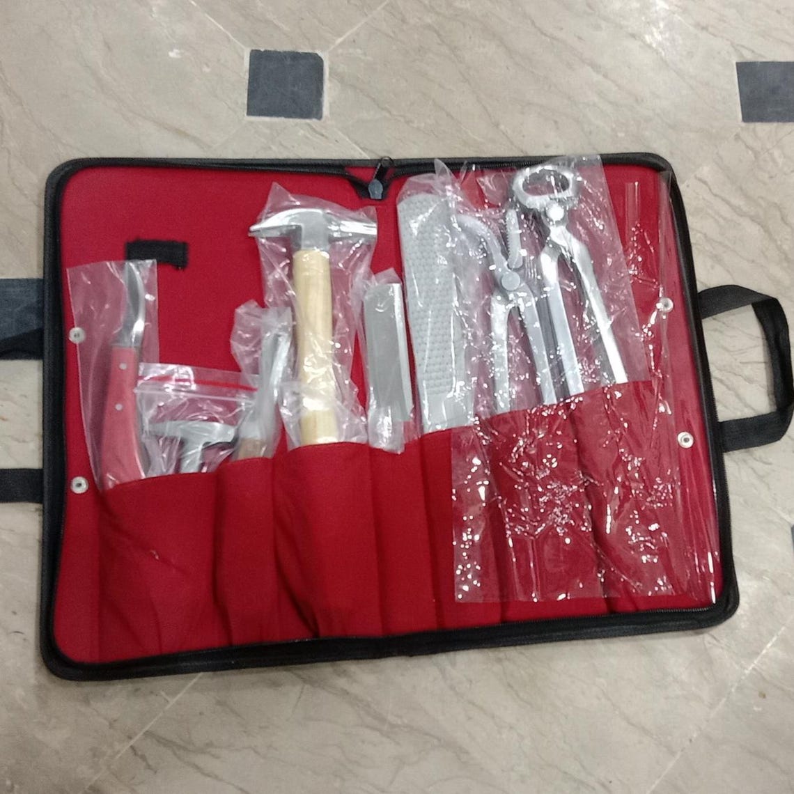 9-piece Professional Farrier Tool Kit – Stainless Steel Hoof Trimming ...