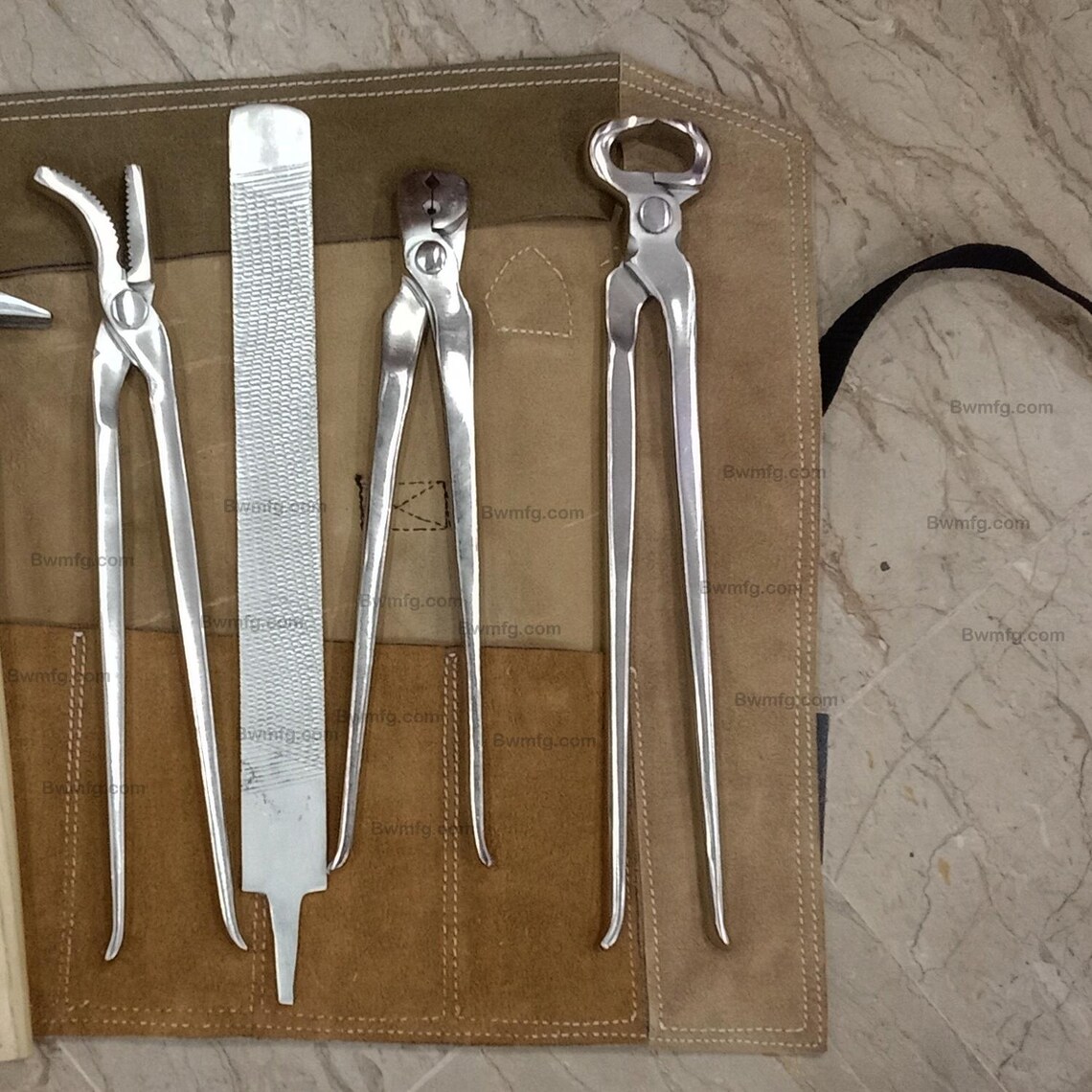 9-piece Professional Farrier Tool Kit – Stainless Steel Hoof Trimming ...