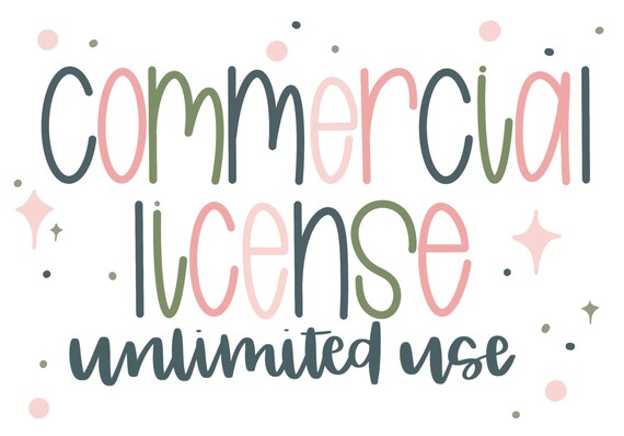 Unlimited Commercial Use for Digital Files - Etsy