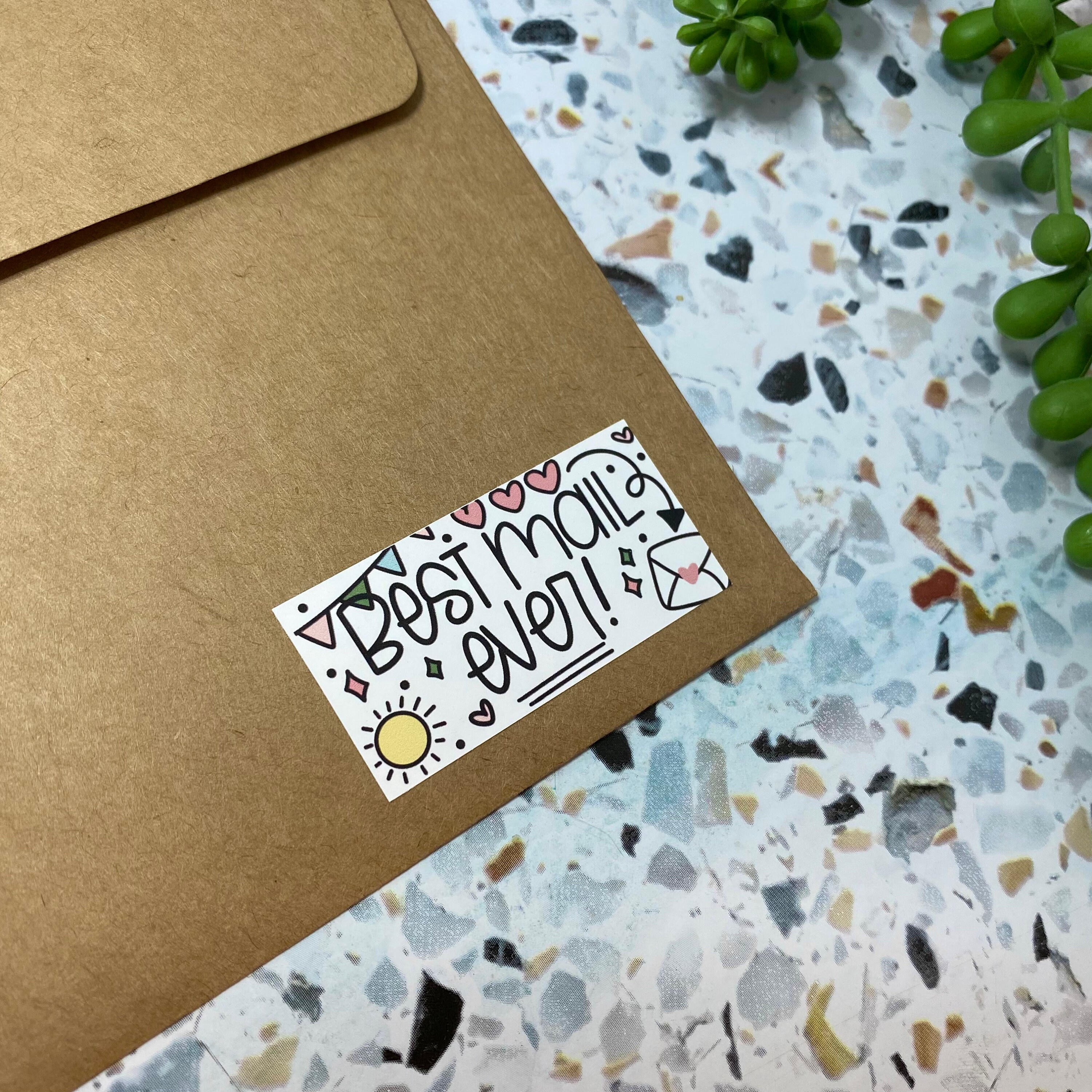 Best Mail Ever Sticker Packaging Stickers Happy Mail - Etsy