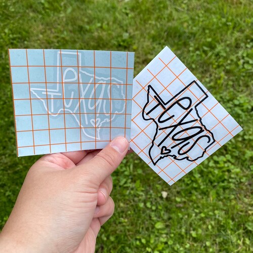 Texas State Outline Vinyl Decal - Etsy