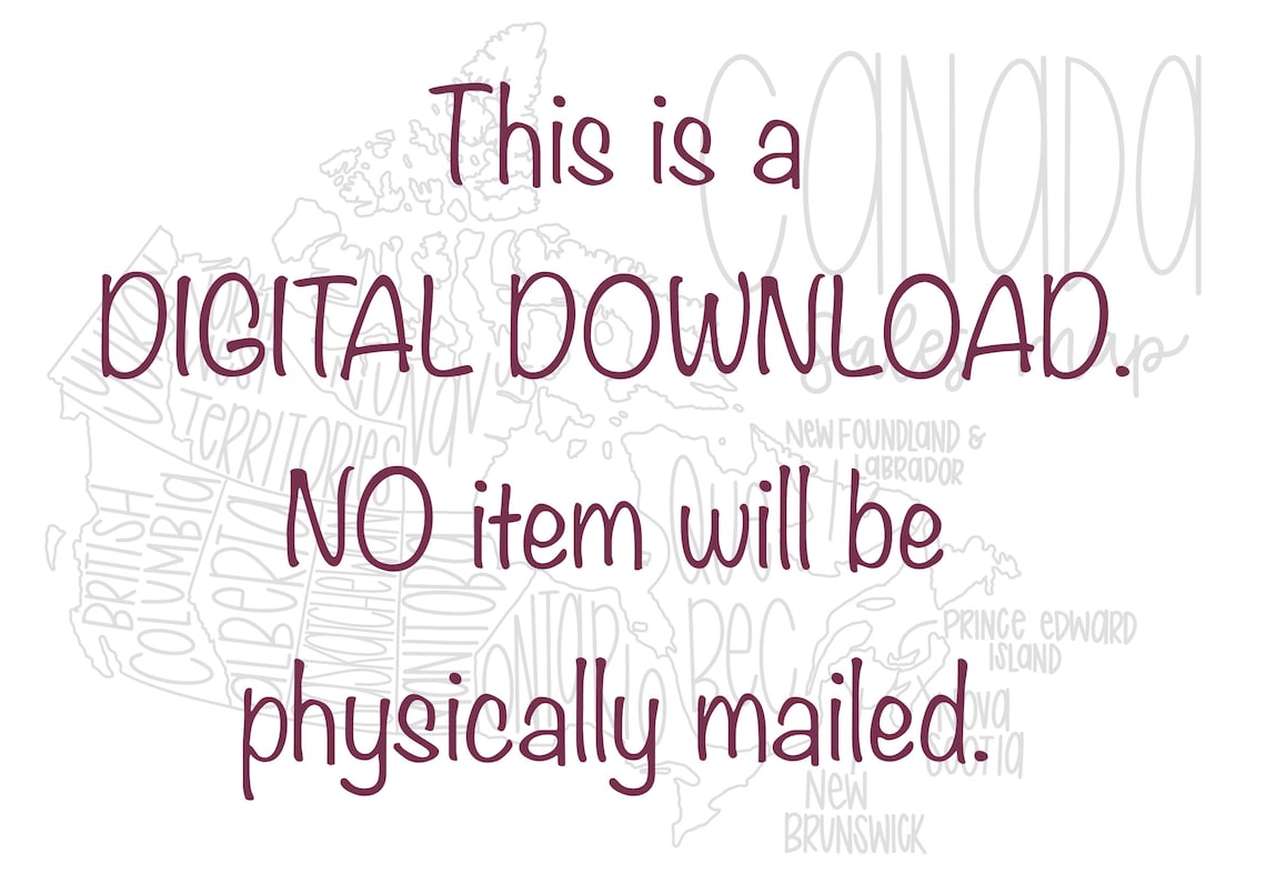 Downloadable Canada Map Small Business Sales Map Printable - Etsy