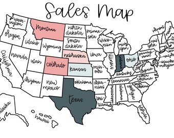 Home & Living Small Business Sales Map Wall Hangings Home Decor etna.com.pe