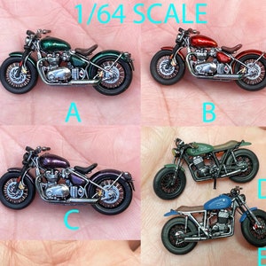 Motobike Cycle Figure 1/64 Scale Handpaint High Detail - Etsy