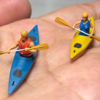 Kayak Model Kit, Miniature Kayak and Accessories, Fishing, Great ...
