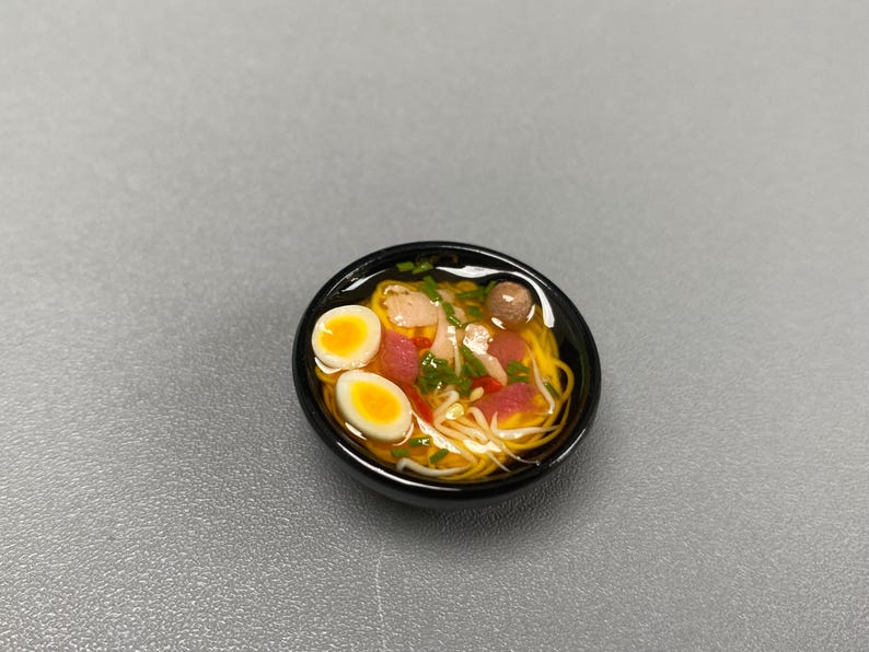 1/12 Ramen Noodle Clay Miniature - Etsy