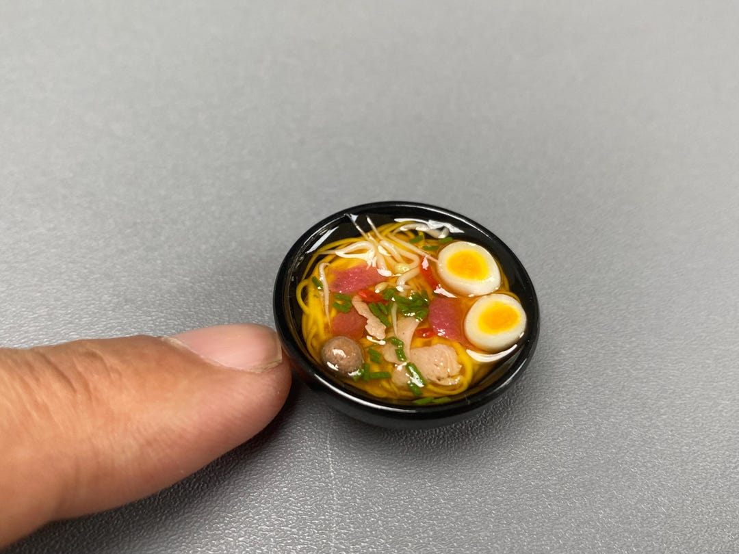 1/12 Ramen Noodle Clay Miniature - Etsy