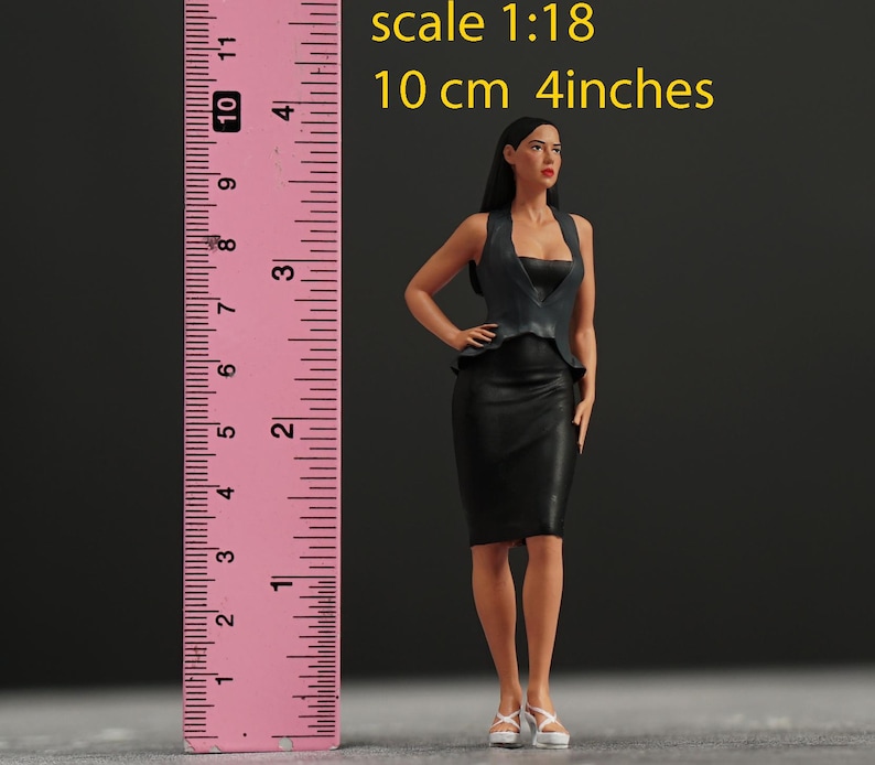 Black Woman Figurine HO 1/64 43 24 1/18 Scale Handpaint High Detail - Etsy UK