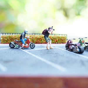 Motobike Cycle Figure 1/64 Scale Handpaint High Detail - Etsy