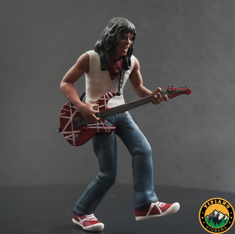 Eddie Van Halen Figure Handpaint High Detail 1:18 Scale - Etsy