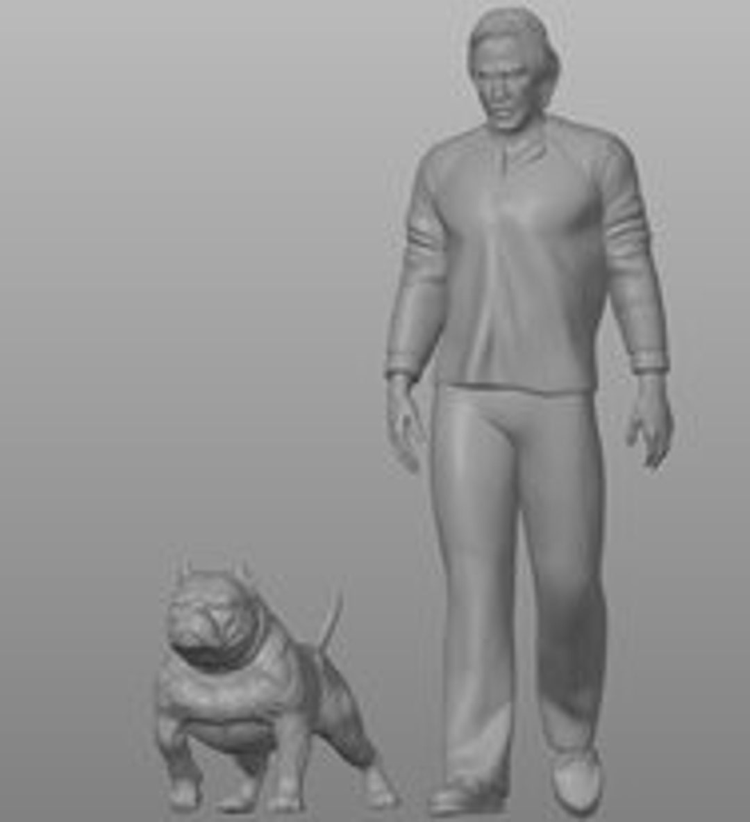 The Man and Dog Figure 1:18 to HO Scale Handpaint High Detail - Etsy