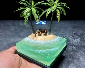 Model Seashore Diorama With Beach for Scale 1/22 to 1/100 - Etsy