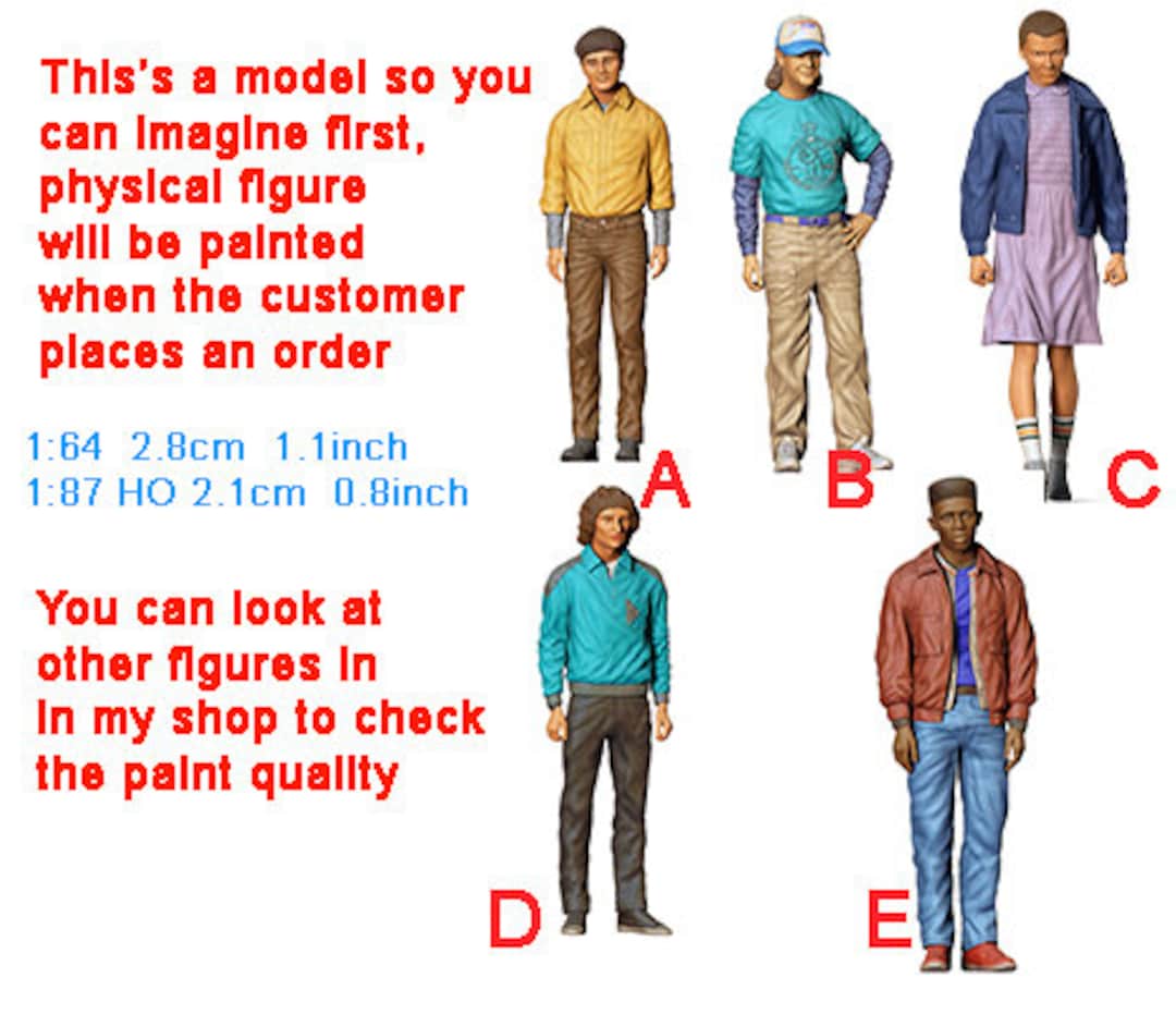 HO 1:64 Scale KID Team Figure Handpaint High Detail - Etsy