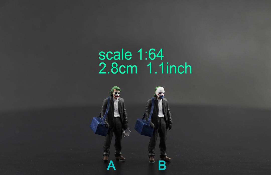Clown Figure HO 1/64 43 24 1/18 Scale Handpaint High Detail - Etsy