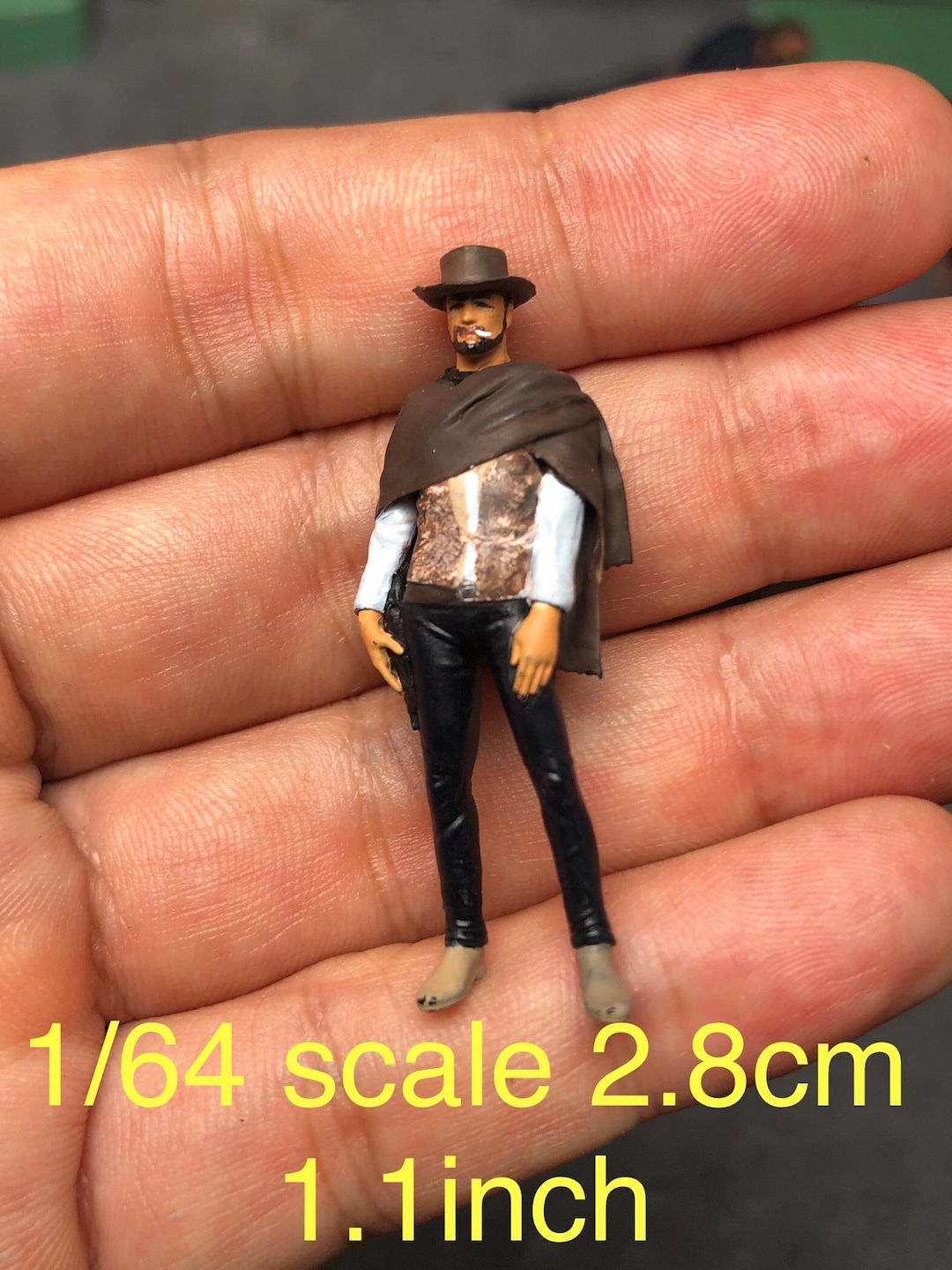 Cowboy Figure HO 1/64 43 24 1/18 Scale Handpaint High Detail A50 - Etsy