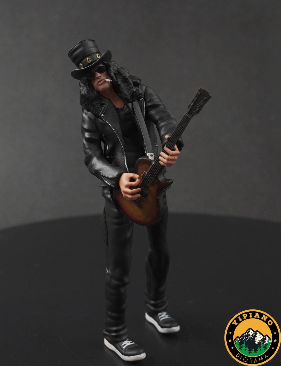 Black Guitarist Rocker Gnr Figure 1:18 Handpaint High Detail - Etsy