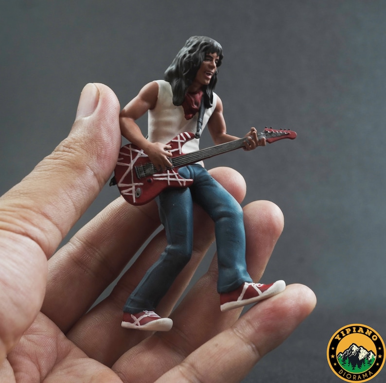 Eddie Van Halen Figure Handpaint High Detail 1:18 Scale - Etsy