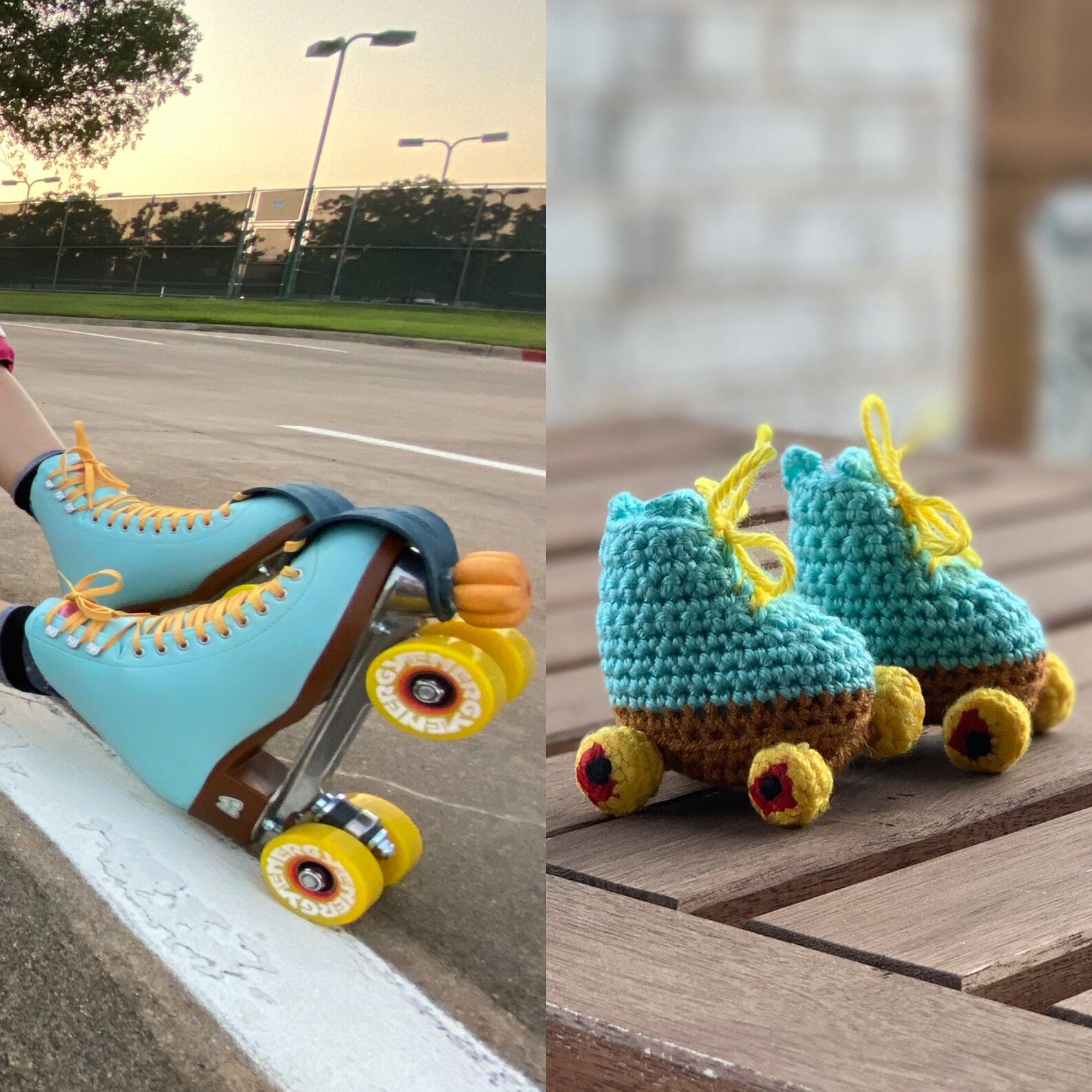 PEDIDO PERSONALIZADO Patines de ganchillo - Etsy España