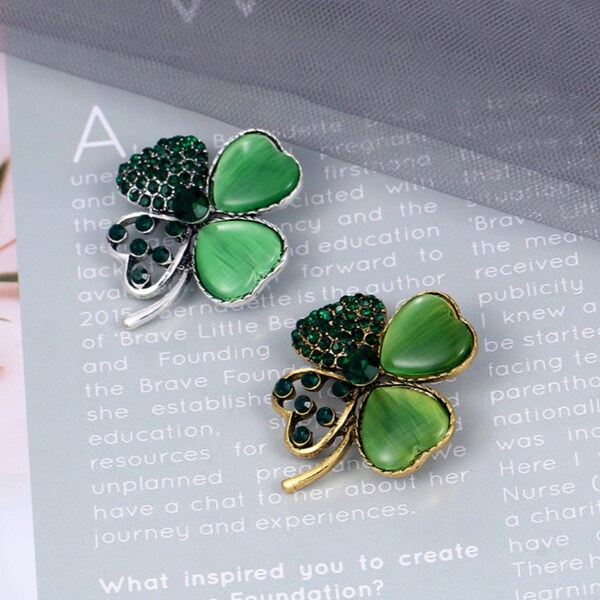 Clover Brooch - Etsy