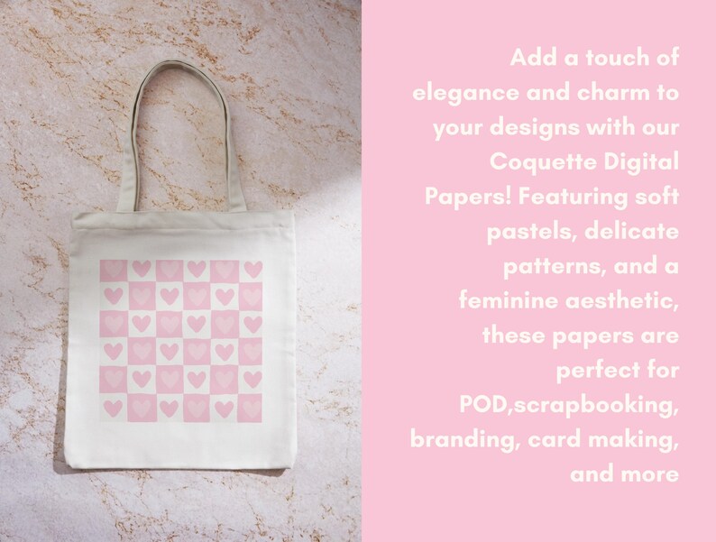 Coquette Digital Paper Patterns | Aesthetic, Romantic Designs | POD ...