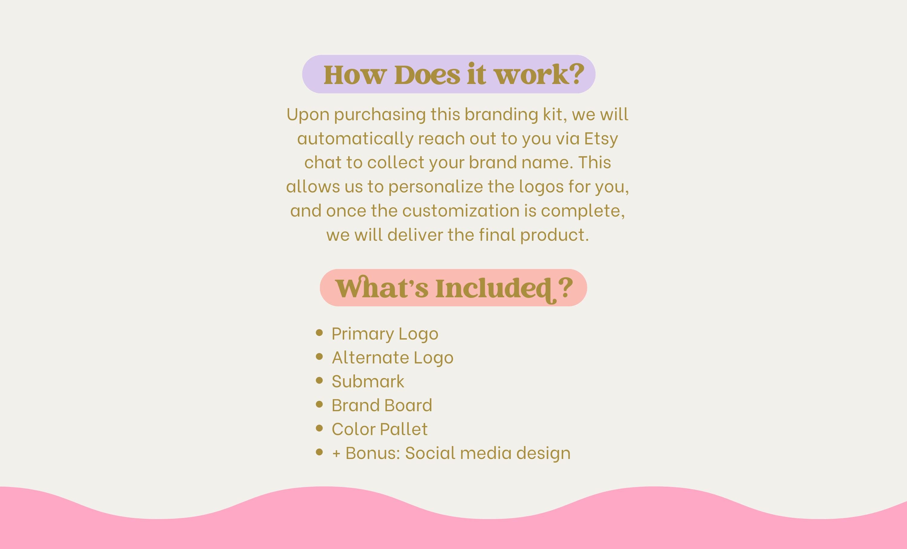 Custom Brand Kit | Pastel Retro Branding | Vibrant Brand Design - Etsy
