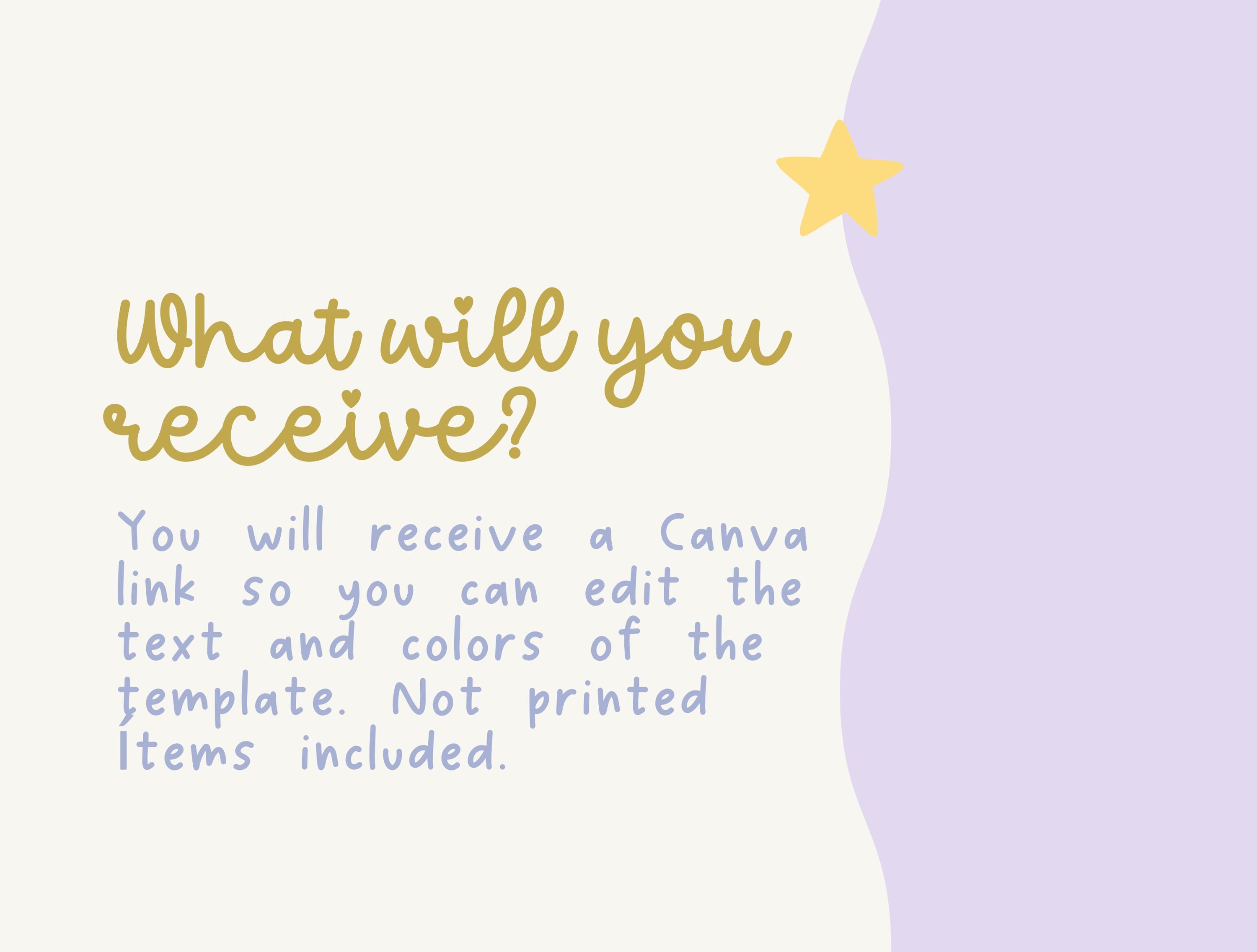 Rainbow Star Thank You Card Template: Editable Small Business Design ...