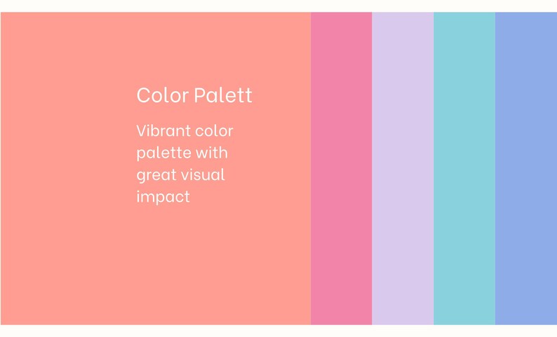 Custom Brand Kit | Pastel Retro Branding | Vibrant Brand Design - Etsy