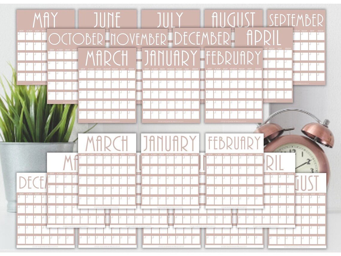 Calendar 2023 Blank Calendar Printable Calendar Template - Etsy