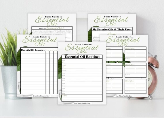 Essential Oils Printables Essential Oils Recipe Templates - Etsy